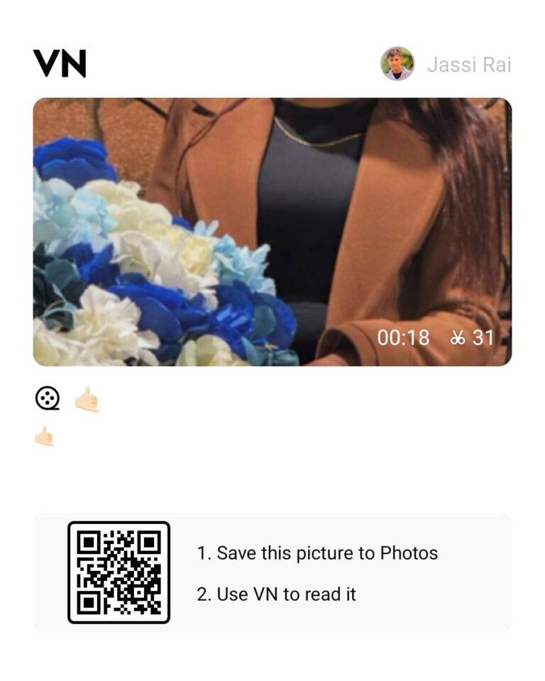 Trending VN Template for Reels with QR Codes 2025 - VN Template