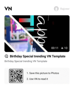 VN Birthday Templates QR Codes 2025 - VN Template